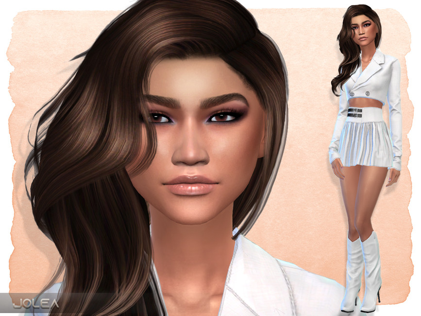 The Sims Resource - SIM Zendaya (inspired by)