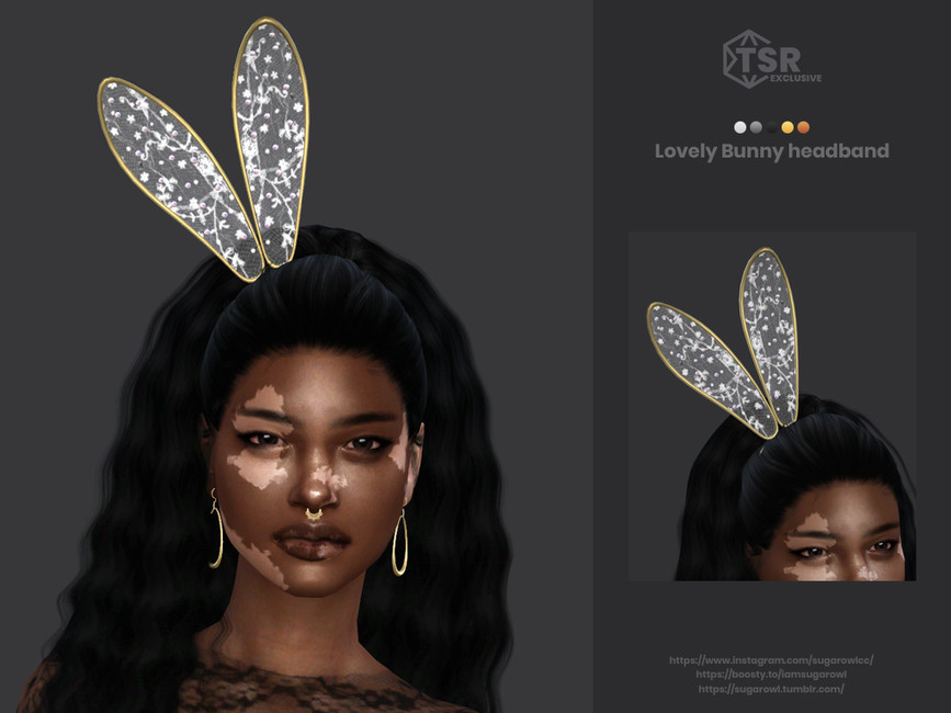 The Sims Resource - Lovely Bunny headband