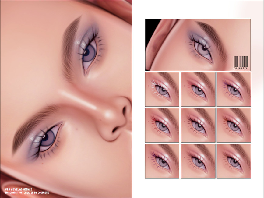 The Sims Resource - 2D Eyelashes | N23