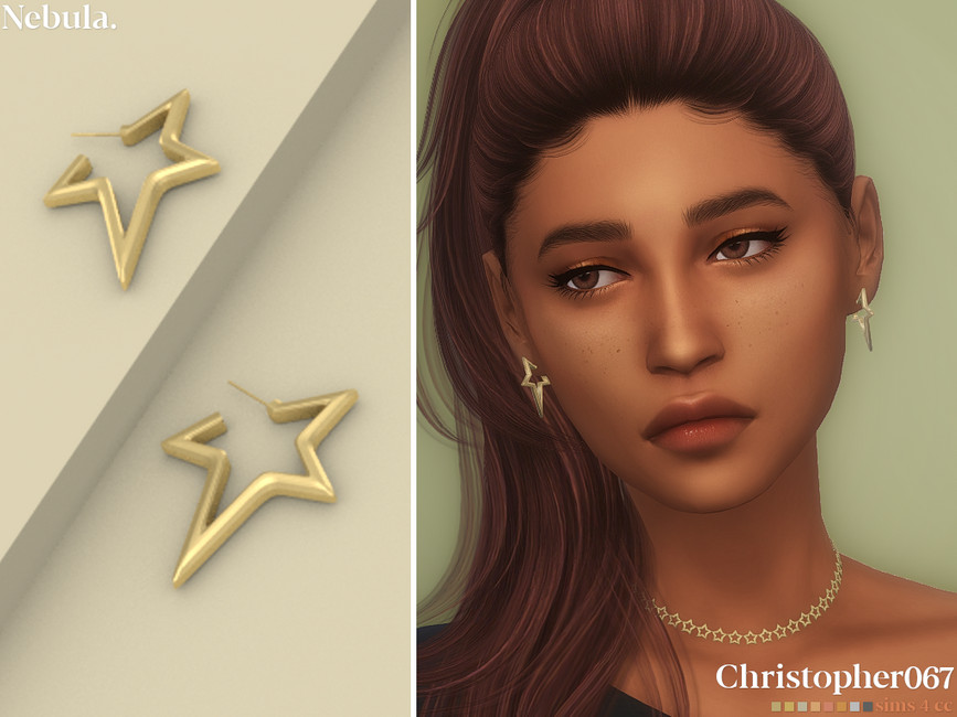 The Sims Resource - Nebula Earrings