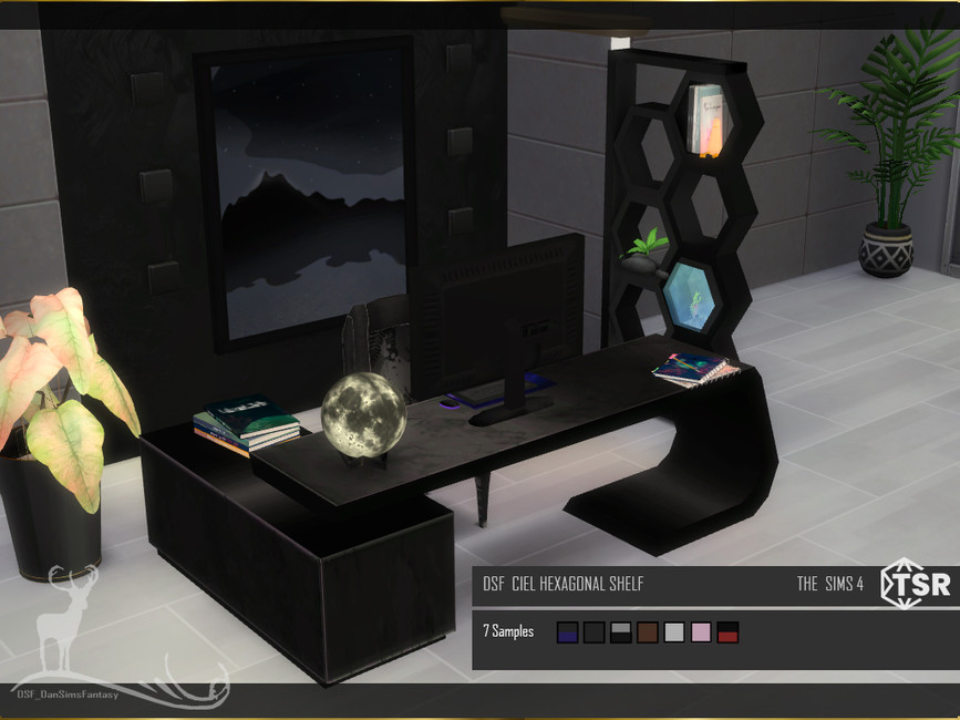 The Sims Resource - CIEL HEXAGONAL SHELF