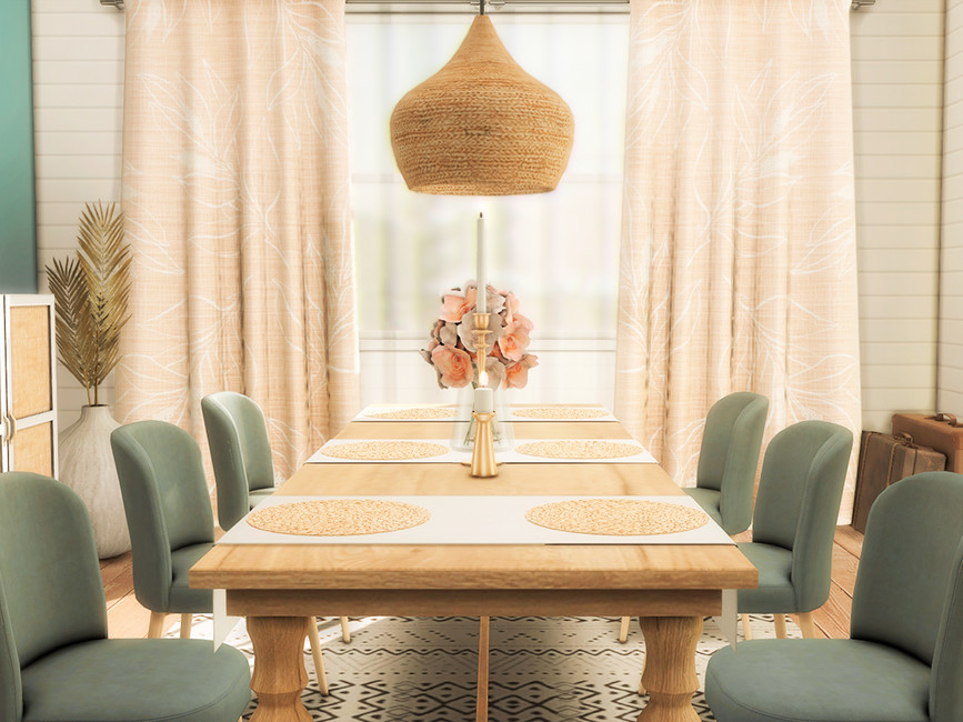 The Sims Resource - Vesta Dining Room (TSR only CC)