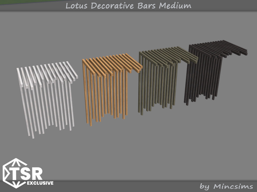 The Sims Resource - Lotus Decorative Bars Medium