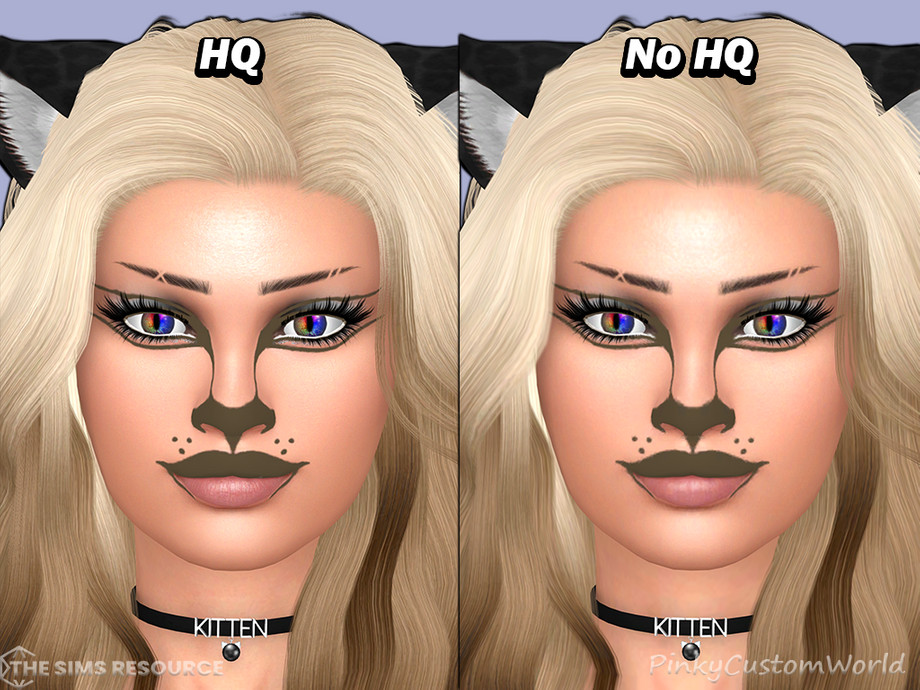 The Sims Resource - Facepaint N10 - Meow V3 (Mouth Scar)