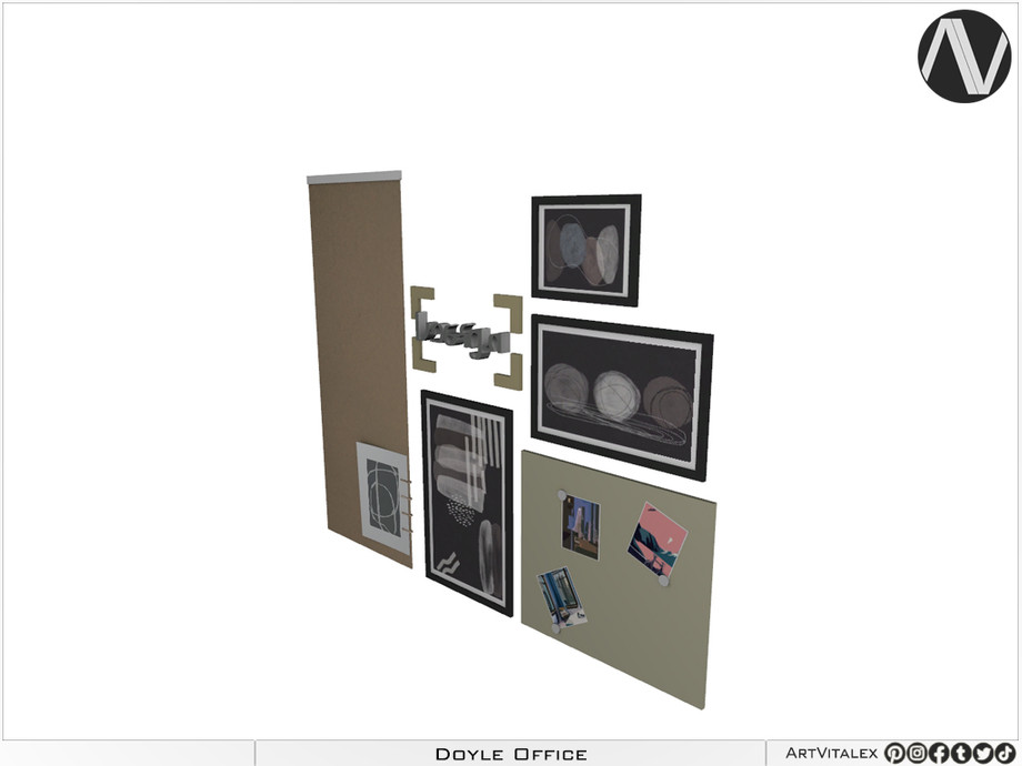 The Sims Resource | Doyle Pictures And Photo Magnet