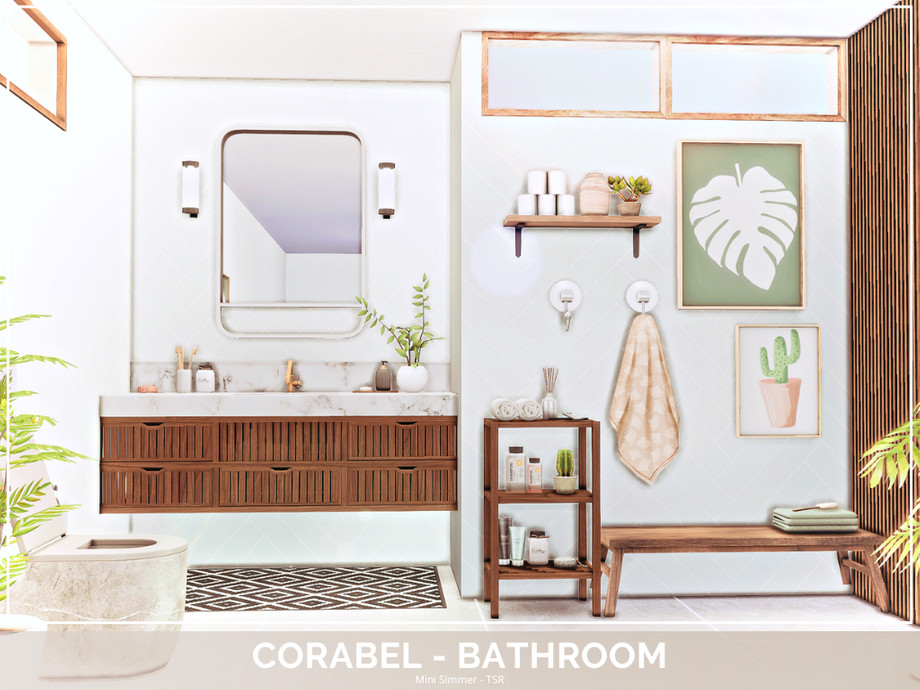The Sims Resource | Corabel Bathroon - TSR Only CC