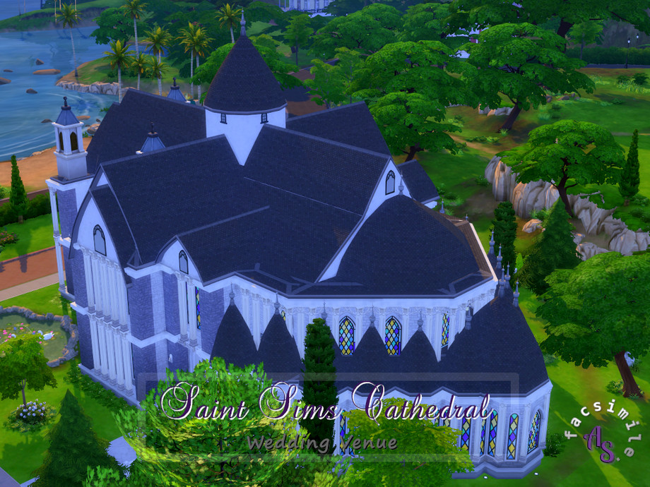 The Sims Resource | Saint Sims Cathedral Wedding Venue (no cc)