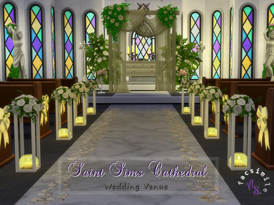 The Sims Resource | Saint Sims Cathedral Wedding Venue (no cc)