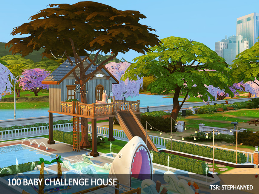The Sims Resource - 100 Baby Challenge Large House