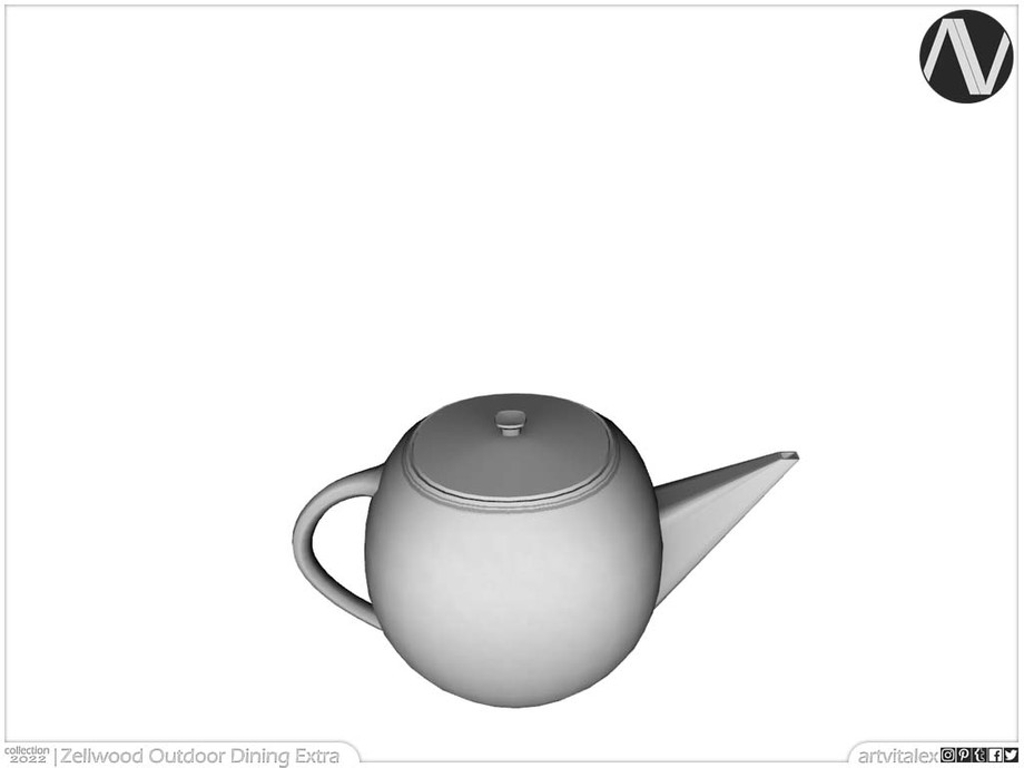 The Sims Resource | Zellwood Teapot