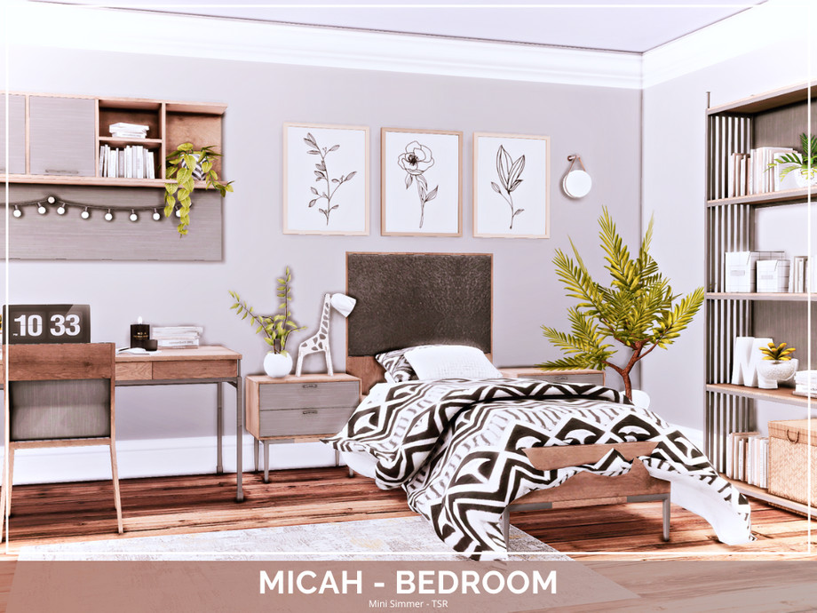 The Sims Resource | Micah Bedroom - TSR Only CC