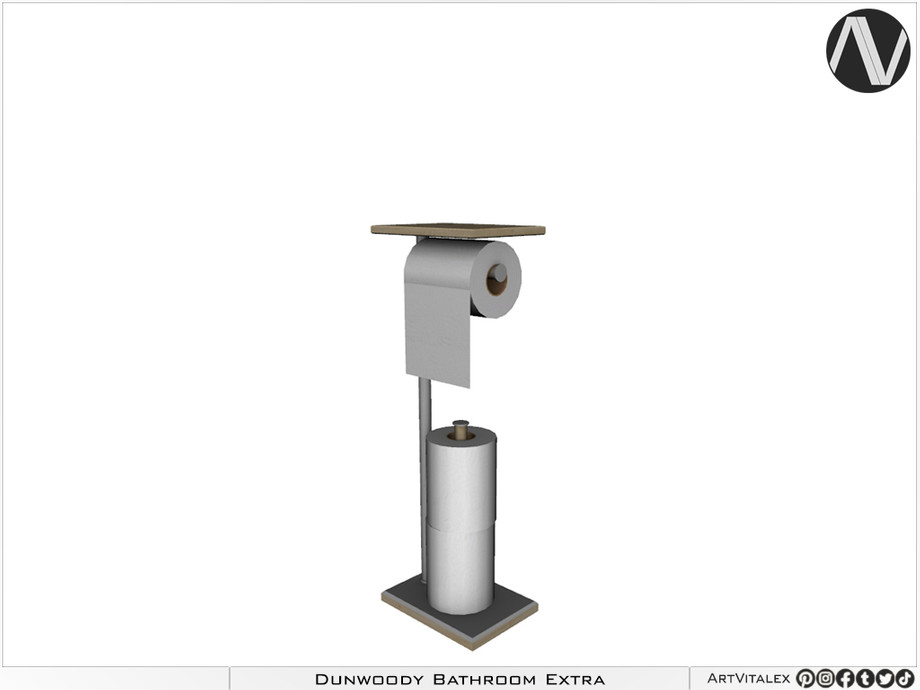 The Sims Resource | Dunwoody Toilet Paper Holder Stand