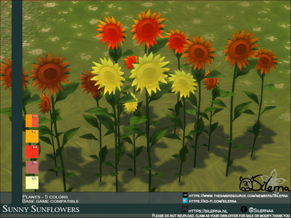 The Sims Resource | Sunny Sunflowers