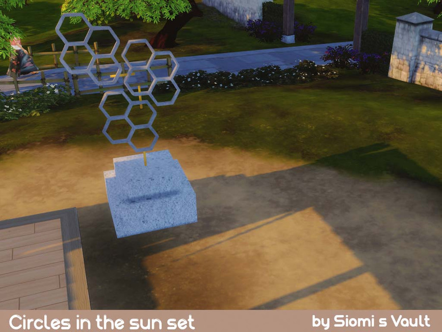 The Sims Resource - Circles in the sun Sculpture #05