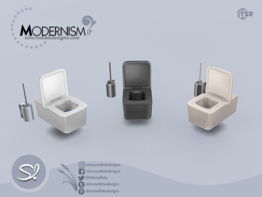 The Sims Resource - Modernism Toilet