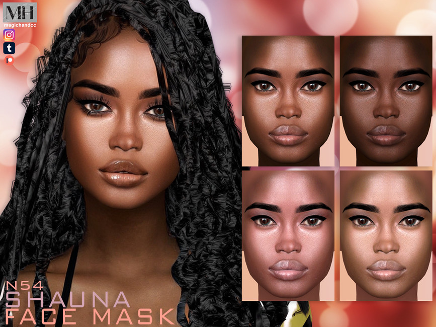 The Sims Resource - Shauna Face Mask N54
