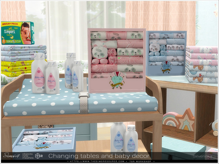 The Sims Resource - Changing tables and baby decor