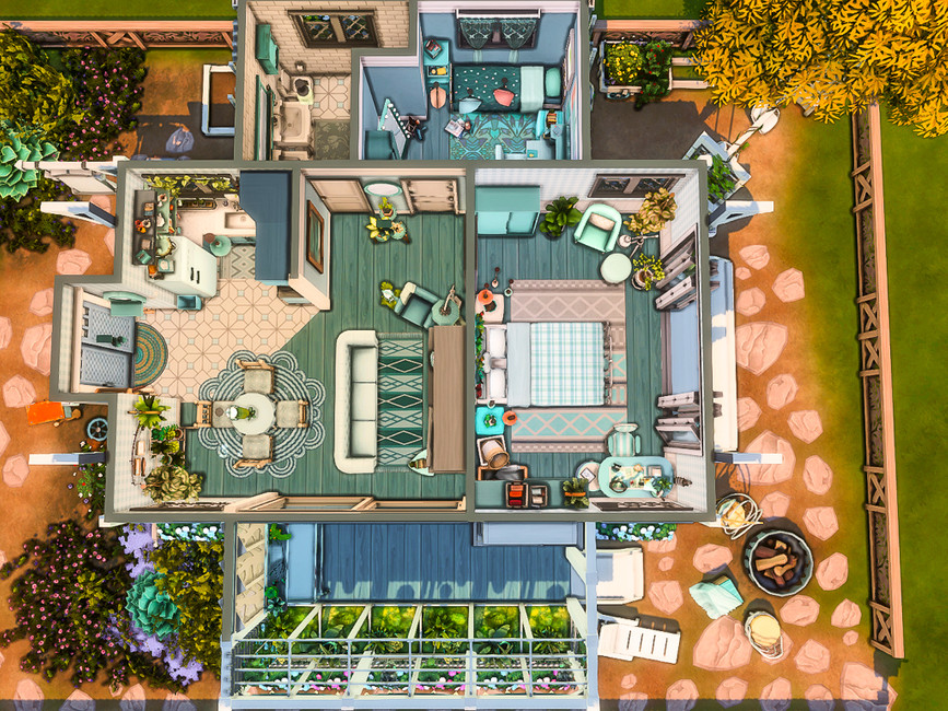 The Sims Resource - Mint cabin
