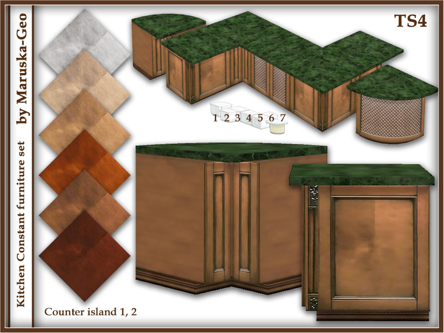 The Sims Resource - M-Geo [kitchen Constant] counter island