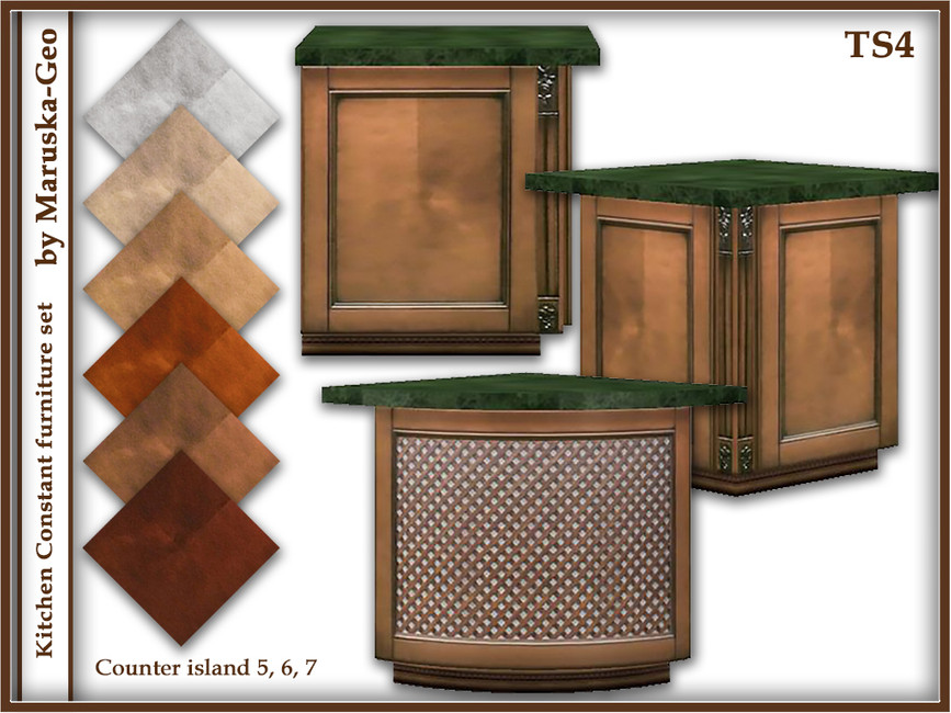 The Sims Resource - M-Geo [kitchen Constant] counter island