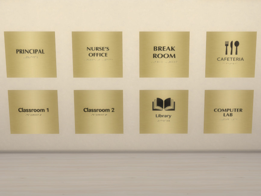 The Sims Resource - High School Signs 1