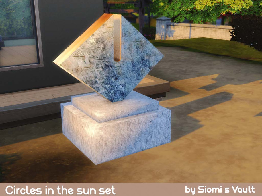 The Sims Resource | Circles in the sun Sculpture# 02