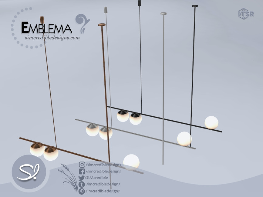 The Sims Resource - Emblema Ceiling Lamp 1 mid