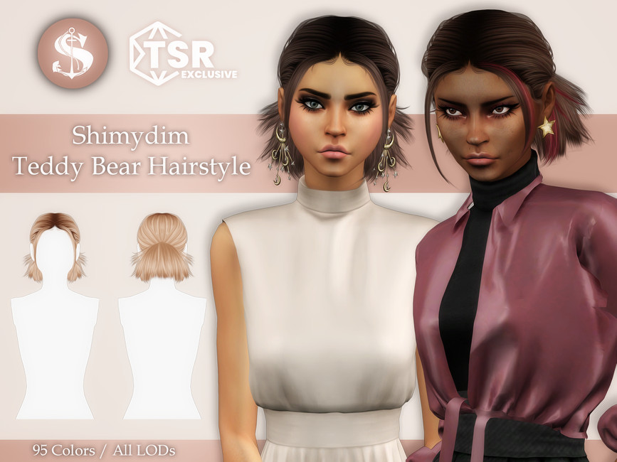 The Sims Resource - Teddy Bear Hairstyle
