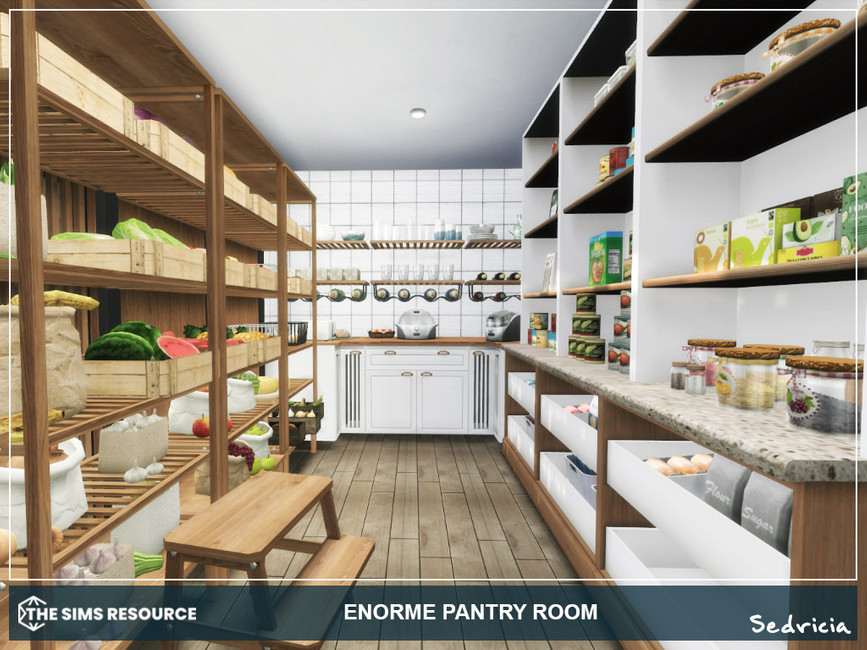 The Sims Resource - Enorme Pantry Room - CC TSR