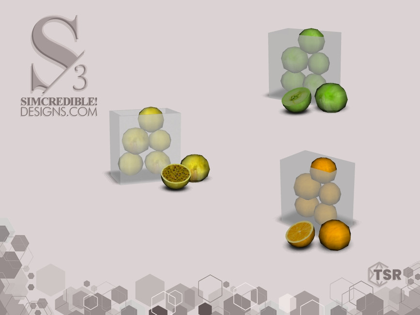 The Sims Resource - Florence Dining Fruits in Glass