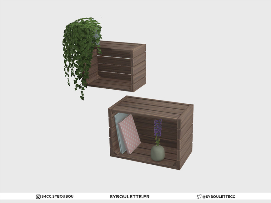 The Sims Resource - Advent 2022 - Crates Shelf