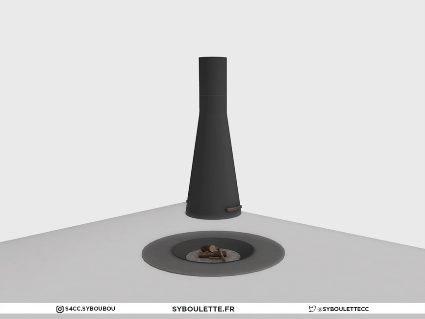 The Sims Resource - Advent 2022 - Sunken fireplace (short height)