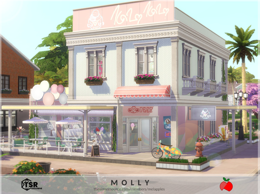 The Sims Resource - Molly - ice cream parlor - no cc