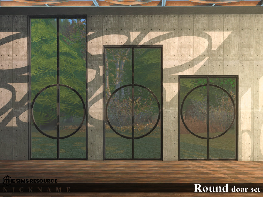The Sims Resource - Round door set