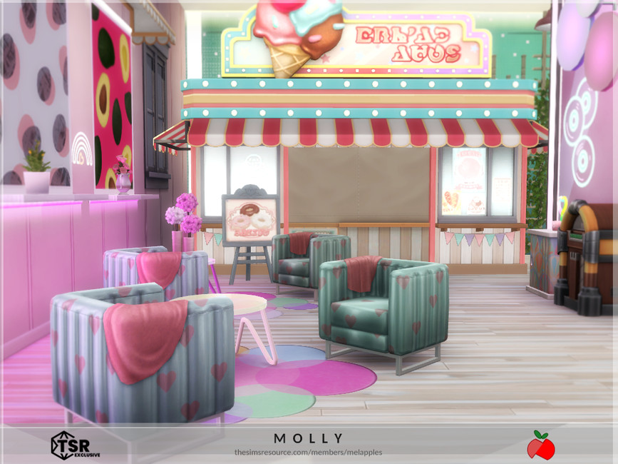The Sims Resource - Molly - ice cream parlor - no cc