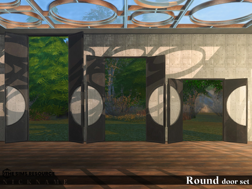 The Sims Resource - Round door set