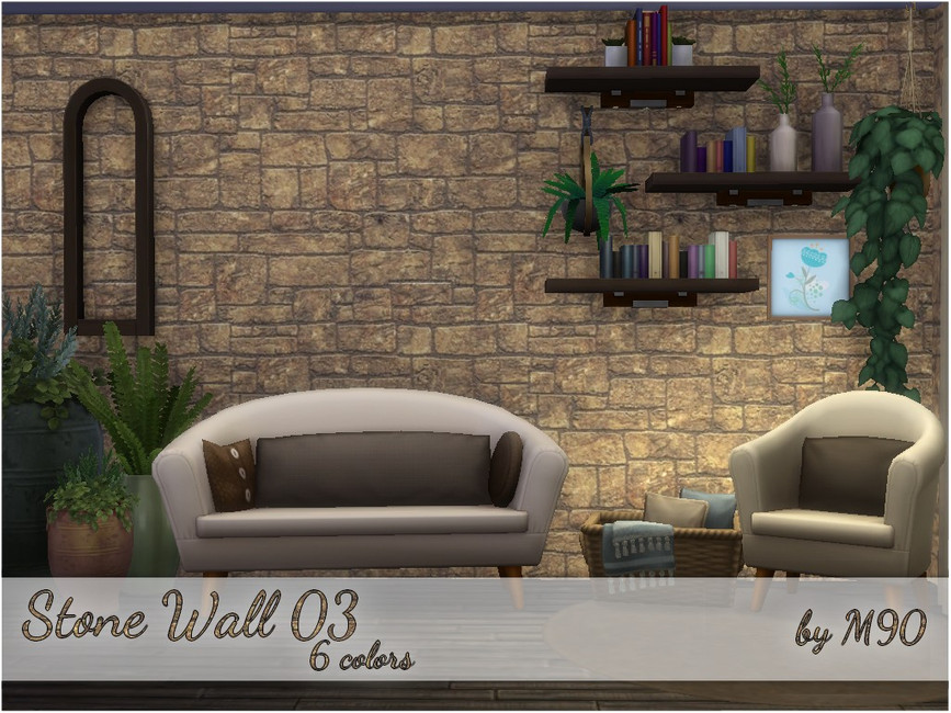 The Sims Resource - Stone Wall 03