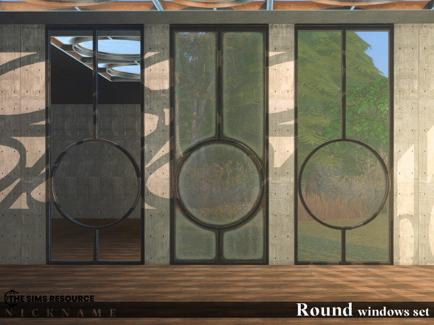The Sims Resource - Round windows set