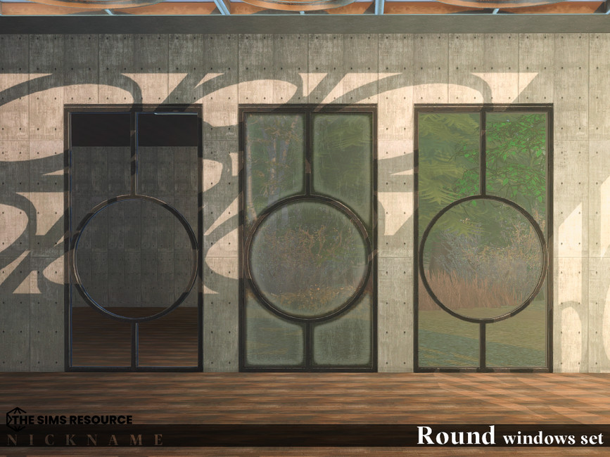 The Sims Resource - Round windows set