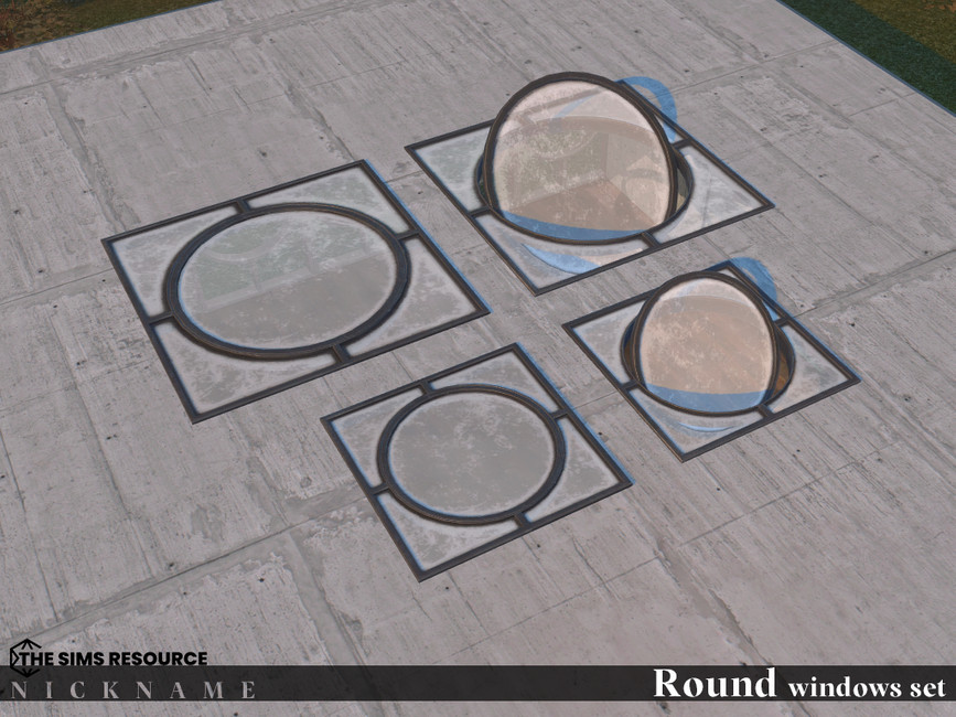 The Sims Resource - Round windows set
