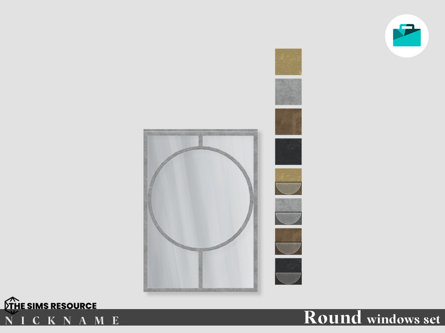 The Sims Resource - Round windows set_mirror 2x3