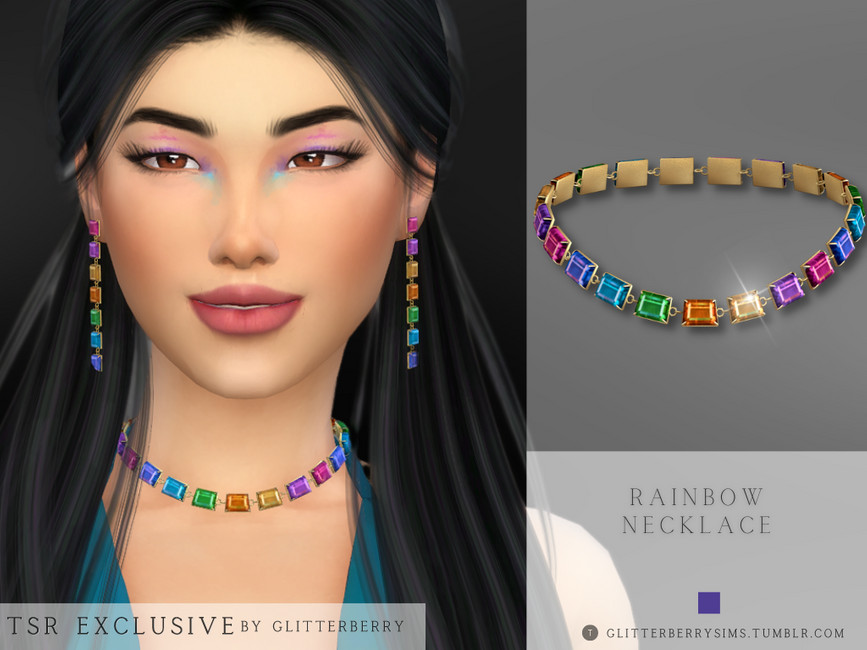 The Sims Resource - Rainbow Necklace