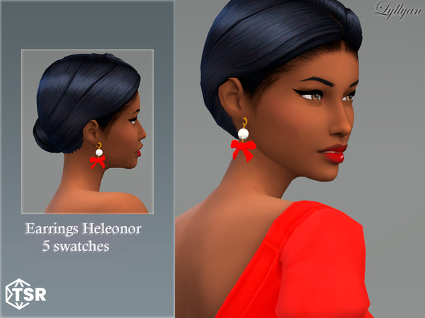 The Sims Resource | Earrings Heleonor