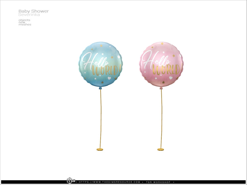 The Sims Resource - Baby Shower - balloon big