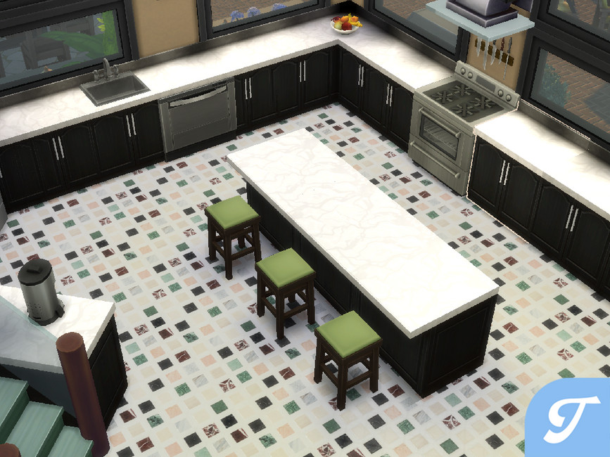 The Sims Resource - Marble Mosaic Tile Floor