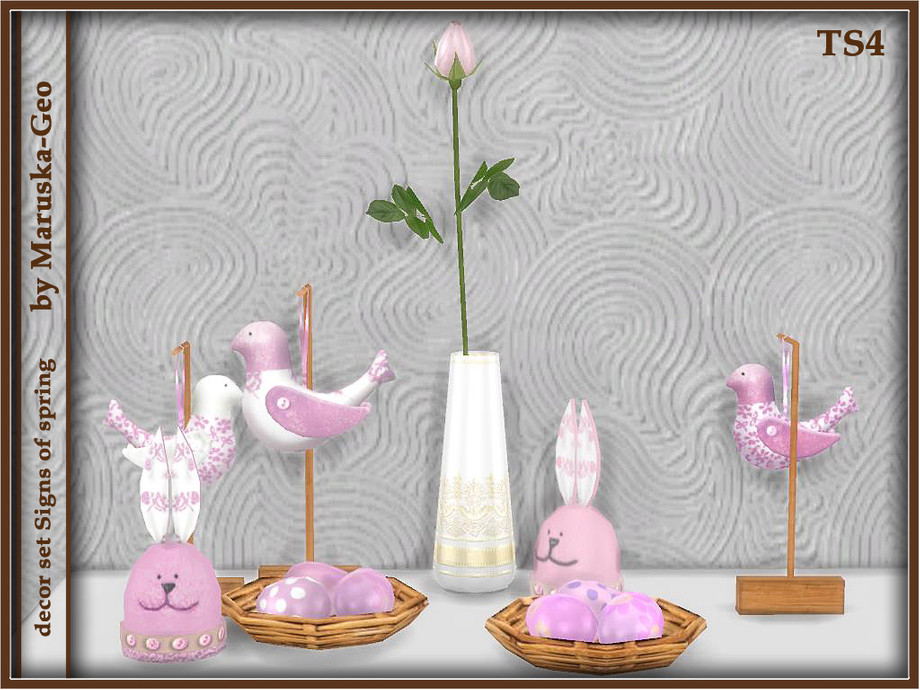 The Sims Resource | decor set Signs of spring