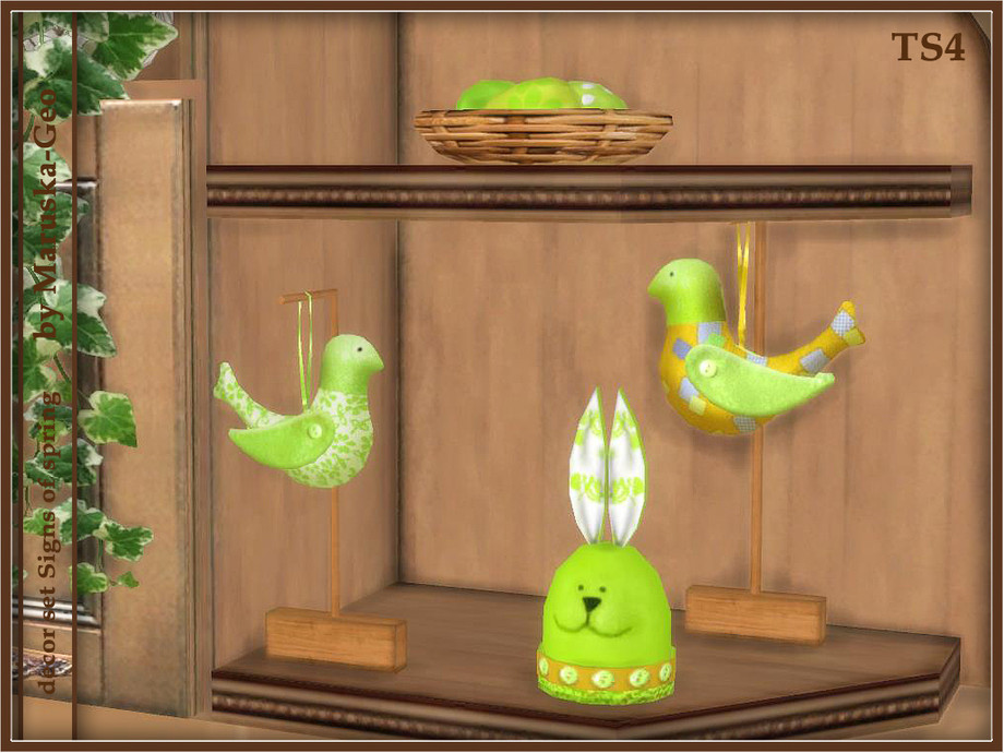 The Sims Resource | decor set Signs of spring