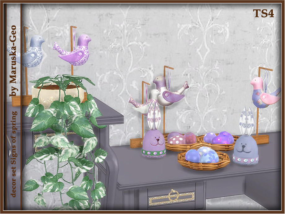 The Sims Resource | decor set Signs of spring