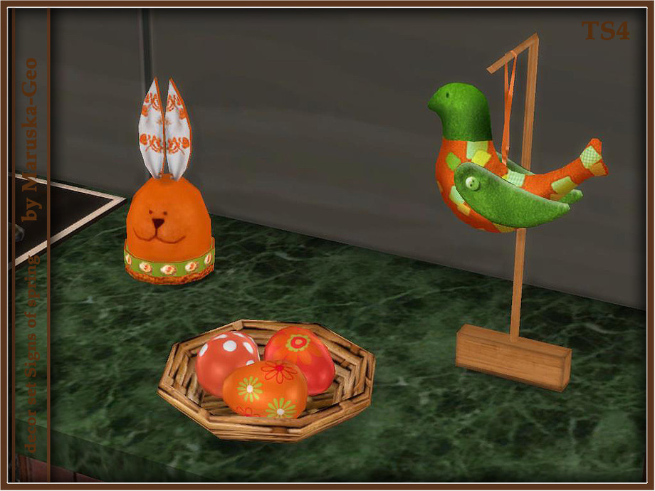 The Sims Resource | decor set Signs of spring