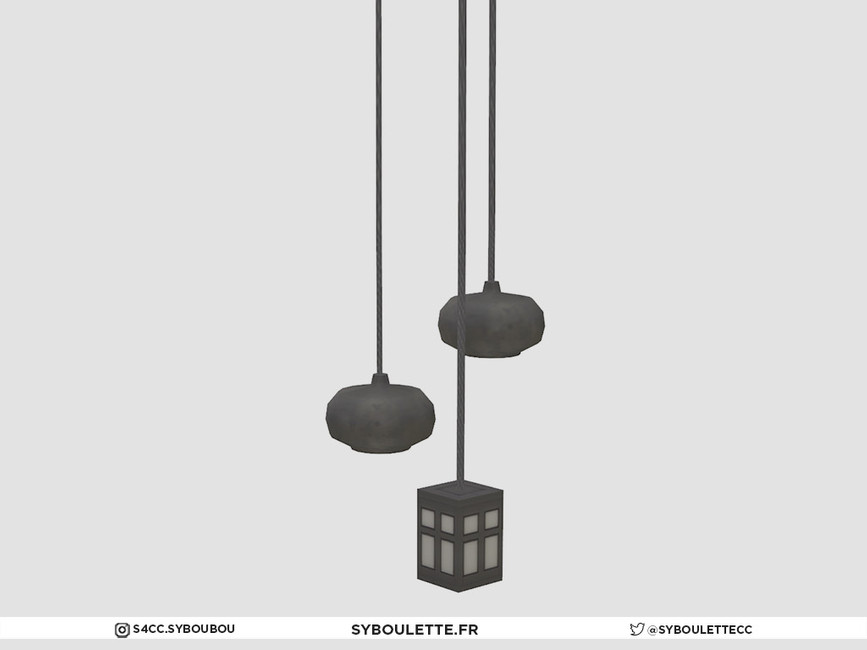 The Sims Resource - Natsukashii - Ceiling lamps (tall)